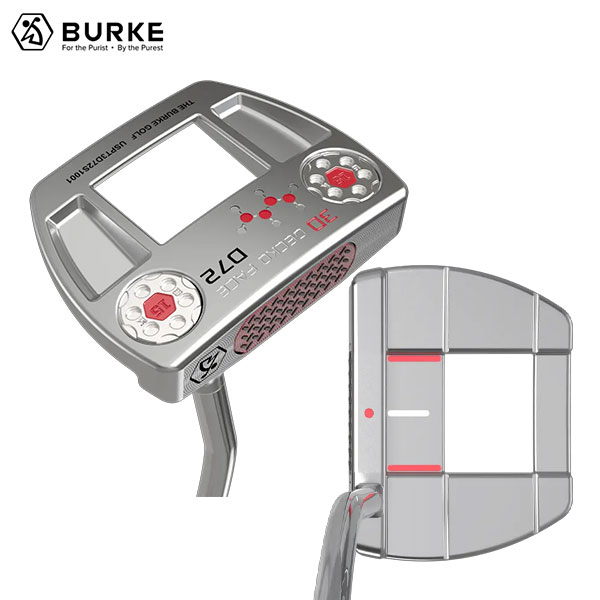 バーク ゴルフ 3D Gecko D72 シングルベンド パター シルバー【即納】