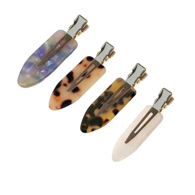 跡がつかない 前髪クリップ べっ甲風 4個入 あとがつかない 前髪 ヘアクリップ shefun メイク ヘアアレンジ べっ甲 跡がつかないピン JP186の通販はau PAY マーケット ...