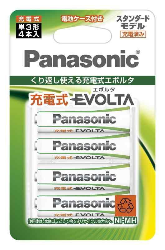 パナソニック 充電式エボルタ 単3形 4本パック(スタンダードモデル BK-3MLE/4BC