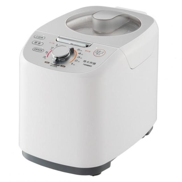 TWINBIRD(ツインバード) 精米機 家庭用 かくはん式 白米みがき ぶつき調整 コンパクト 精米御膳 軽量 簡単操作 5合 敬老の日 ギフト プレゼント ホワイト MR-E751W