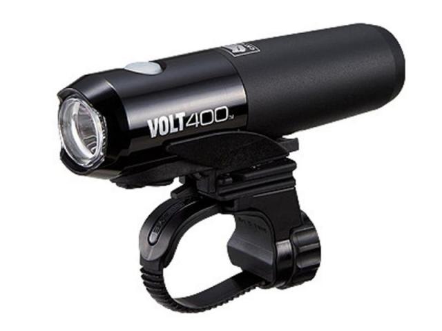 キャットアイ(CAT EYE) LEDヘッドライト VOLT400 HL-EL461RC USB充電式 自転車 (ブラック, 111.3×41.3×30.6mm)