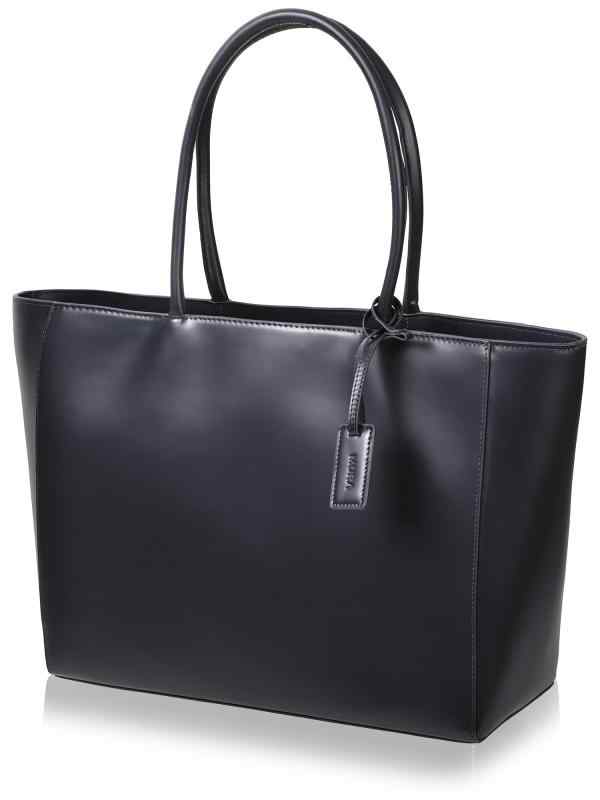 [ムラ] トートバッグ カウレザー 本革 メンズ 大容量 バッグ ビジネスバッグ (ダークネイビー)