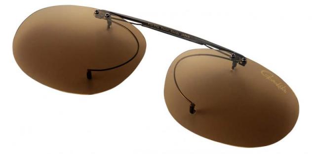 がまかつ(Gamakatsu) クリップオン偏光サングラス GM1774 ライトブラウン