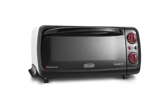 DeLonghi (デロンギ) コンベクションオーブン スフォルナトゥット・イーヴォ EO90155J-W コンパクト 焼きムラなし シンプル操作 パワフル加熱 調理機能6種類 深型トレイ 安全設計 [ホワイト×ブラック] デロンギファミリー登録で3年