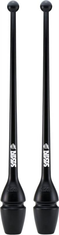 SASAKI(ササキ) 体操 手具 シンプル ラバーショートクラブ M34JKHF (ブラック, ：長さ40.5cm)