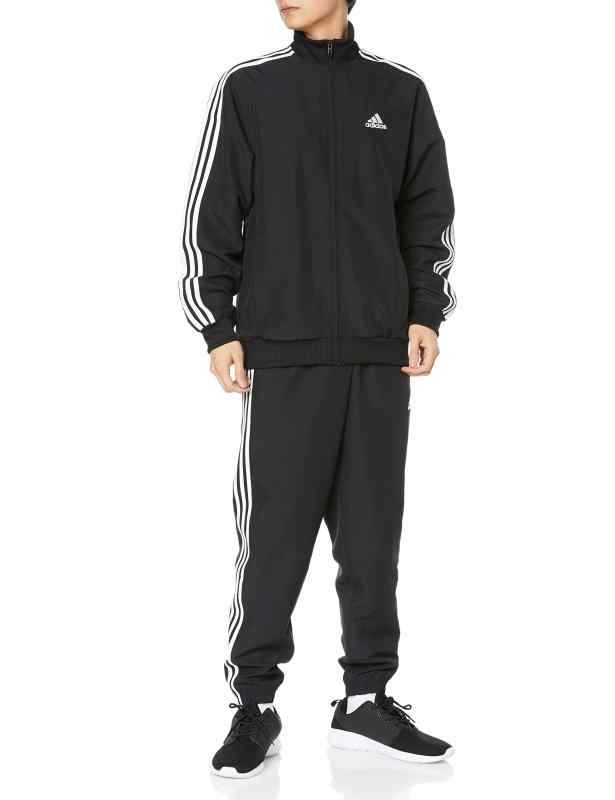 [アディダス] ジャージ上下セット 3ストライプス ウーブントラック スーツ メンズ (ブラック/ブラック (IC6750), L)の通販は ...