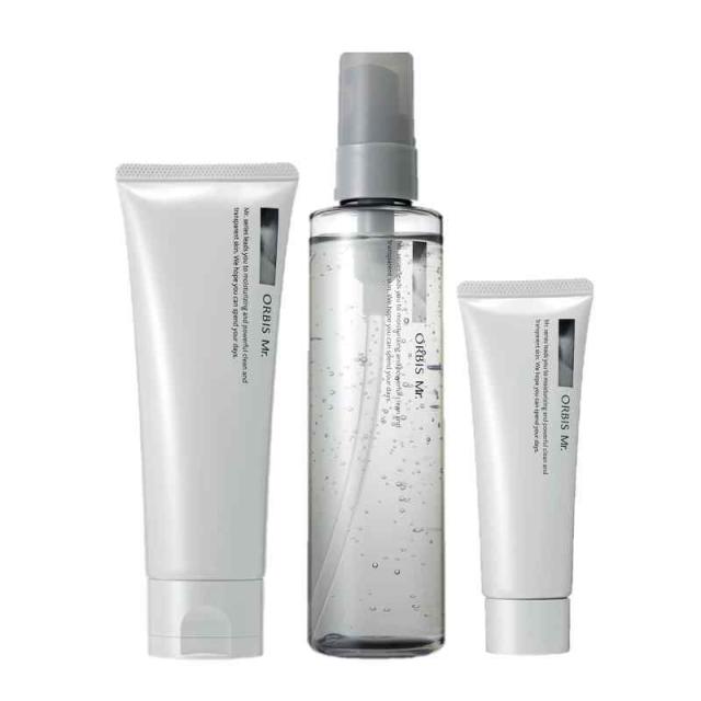 ORBIS Mr.(オルビス ミスター) スキンケア3ステップセット メンズ 洗顔料 化粧水 保湿クリーム (2.医薬部外品)