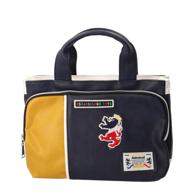 [アドミラル] トートバッグ メンズ 合皮 コンパクト 小さめ ミニトート ドライビングトート 軽量 ブランド イギリス スポーツ ゴルフ バッグ ADBA-04 深型ショルダーバッグ 斜めがけ ADBA-03 ネイビー