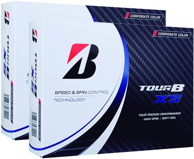 ２ダース BRIDGESTONE(ブリヂストン)ゴルフボール TOUR ツアー B XS 2022年モデル 12球入 (XS_コーポレート_２ダース)