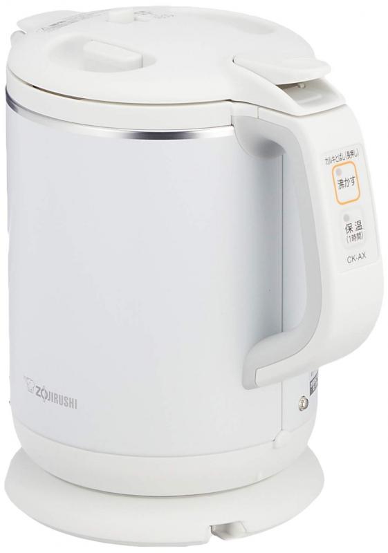 象印マホービン 電気ケトル 0.8L ホワイト CK-AX08-WA