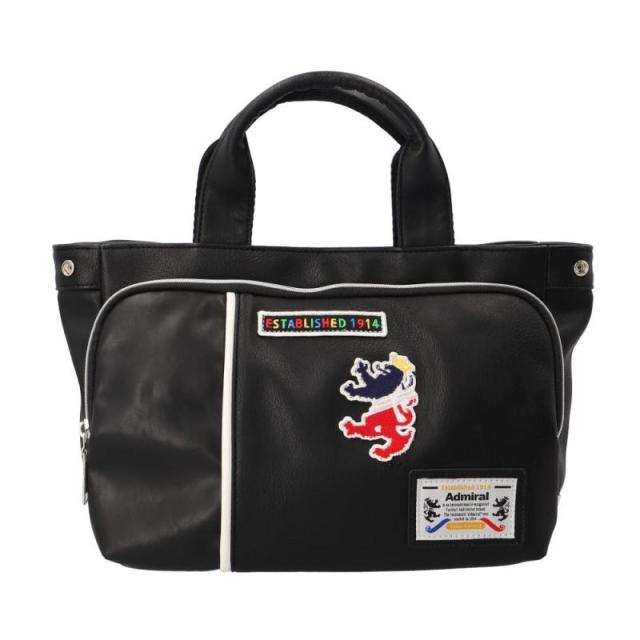 [アドミラル] トートバッグ メンズ 合皮 コンパクト 小さめ ミニトート ドライビングトート 軽量 ブランド イギリス スポーツ ゴルフ バッグ ADBA-04 深型ショルダーバッグ 斜めがけ ADBA-03 ブラック