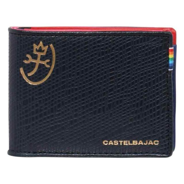 [カステルバジャック] レインボー 二つ折り財布 79613 (約W11×H9×D3cm, 【07】ネイビー)