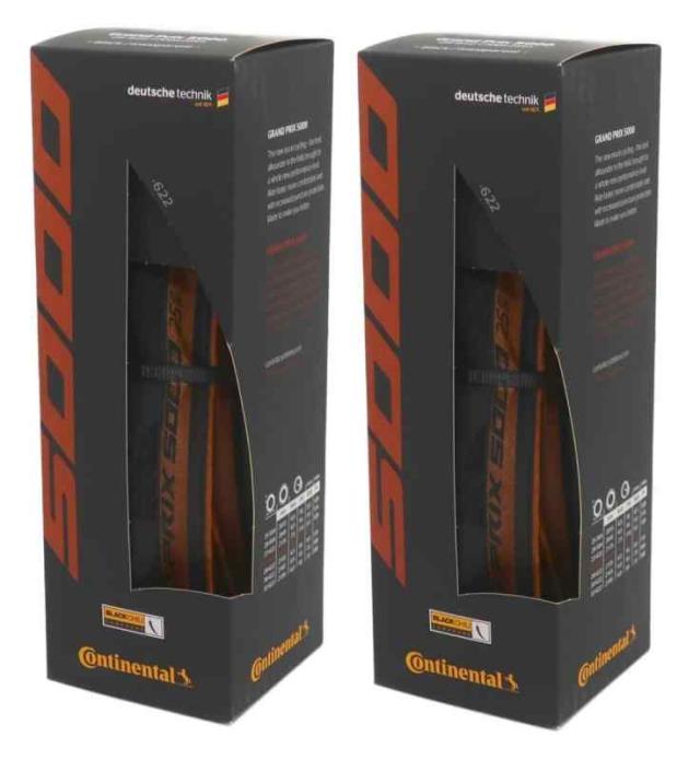 2本セット Continental(コンチネンタル) GRAND PRIX 5000 グランプリ5000 トランスペアレントスキン ブラック black/transparent skin (700x25c) [並行輸入品]