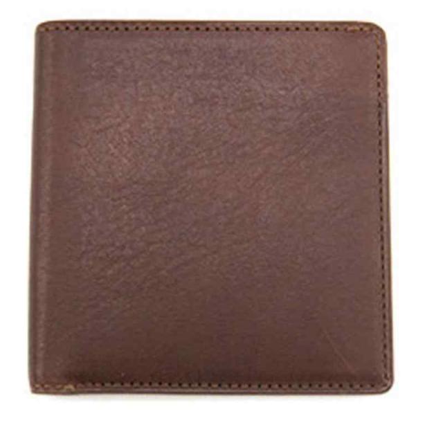 [スインリー] 財布 メンズ 二つ折り 薄型 日本製 EWSLBS02 (チョコ)