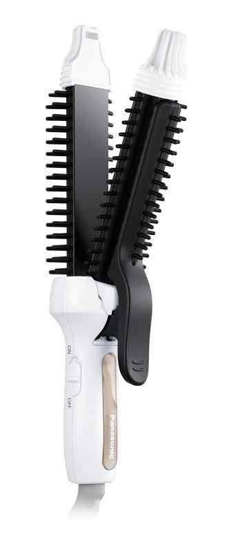 パナソニック トルマリン ブラシアイロン コンパクト カール ストレート 2way 26mm 白 EH-HV41-W