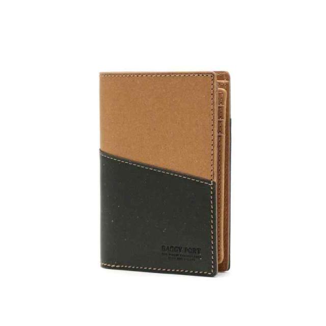 [バギーポート] Recycle Leather リサイクルレザー 二つ折り財布 ZKM-602 (キャメル)