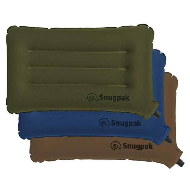 Snugpak Basecamp Ops エアーピロー 空気注入式 コンパクト トラベルピロー (オリーブ)