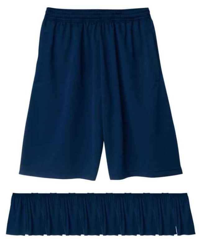 [グリマー] UVカット 4.4オンス ドライ ハーフパンツ (S, ネイビー(10枚セット))