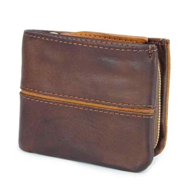 [バギーポート] 財布 フルクロームツートン洗い (ブラウン/キャメル)