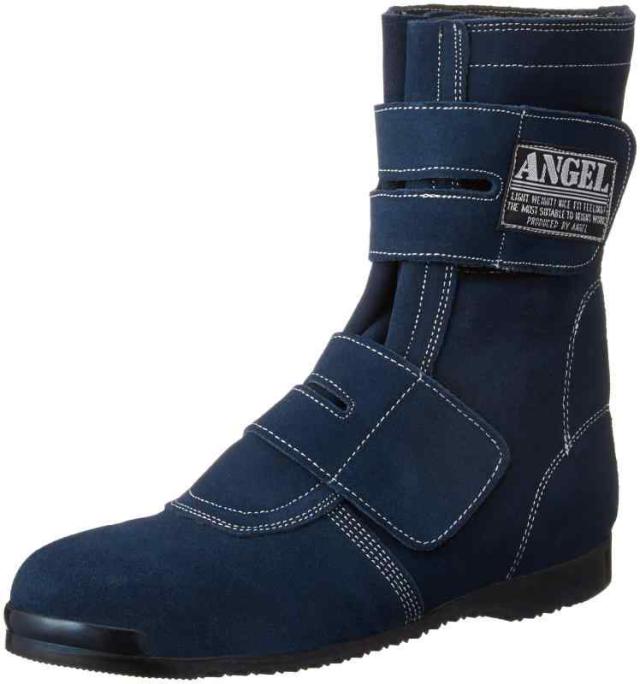 [エンゼル] 溶接用安全靴 高所長(マジック) B609 6B095 メンズ (26.0 cm, ネイビー)