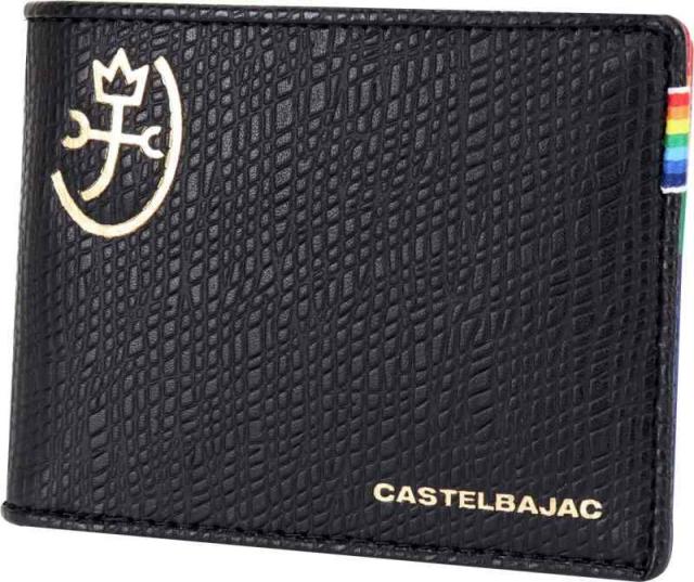 [カステルバジャック] レインボー 二つ折り財布 79613 (1.ブラック(01)black)