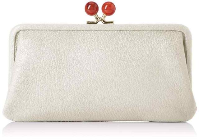 [ペルケ] アクリル玉がま口長財布 財布 レディース 本革 08-06-03161 MIXGR