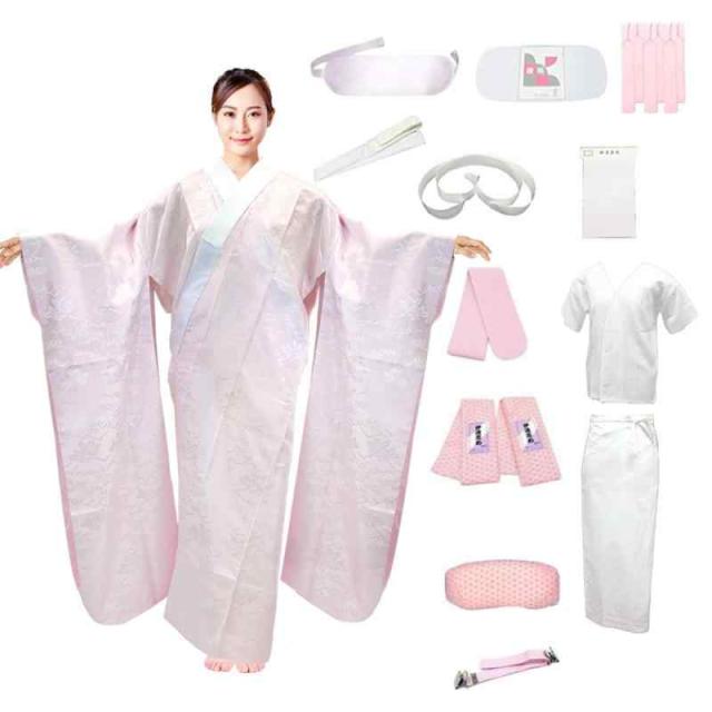 [京都うさぎ堂] 振袖用 和装小物 20点セット 長襦袢付き wk-364 着付け 着付け小物 和装 成人式 振袖 結婚式 卒業式 (長襦袢（Mb）肌着（M）)