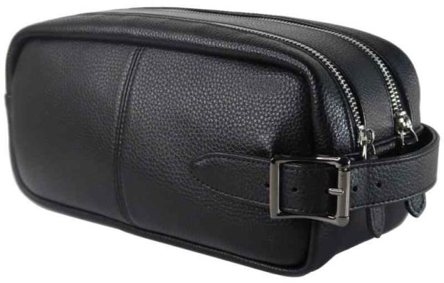 [グラックジェント] セカンドバッグ メンズ 本革 レザー ダブルファスナー クラッチバッグ 大きめ 大容量