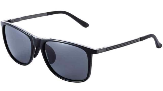 BUNNY WALK(バニーウォーク) 偏光サングラス BW-021 アウトドア スポーツ ドライブ 釣り 登山 紫外線対策 (シャイニーブラック SMOKE)