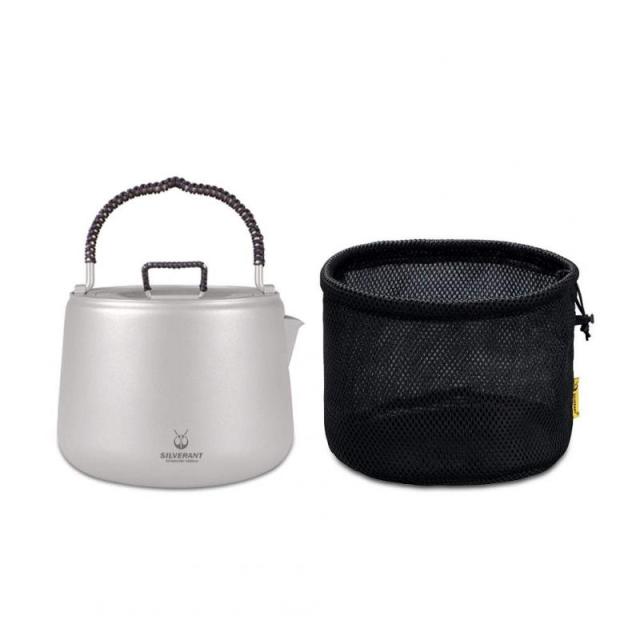 SilverAnt 純チタン製急須 やかん ティーカップ (やかん)