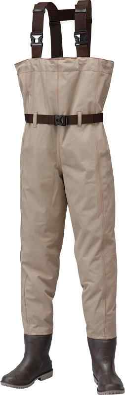 プロックス(PROX) テフロンポリエステルウェダー チェスト丈 ソールタイプ:フェルト(PX3302)/ラジアル(PX3312)/フェルトスパイク(PX3322) サイズバリエーション豊富/深場や波しぶきも安心なフィッシングウェダー (ライトキャメルベー