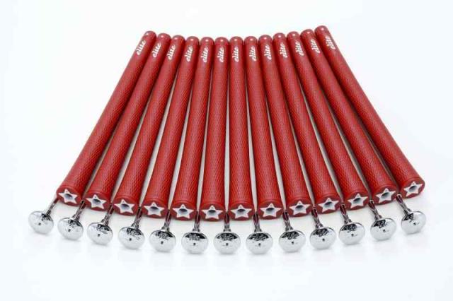 elitegrips (エリートグリップ) ゴルフ グリップ S48 13本セット (バックライン有り*クラシックレッド(CR))