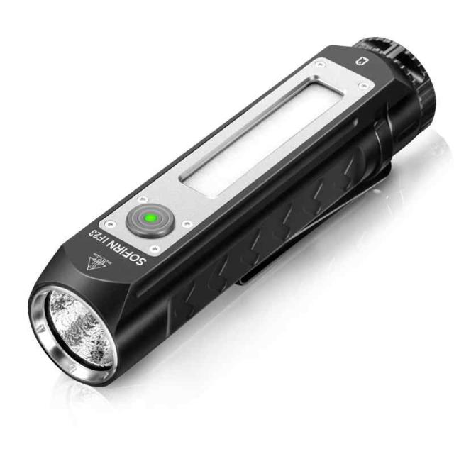 sofirn IF23 懐中電灯 強力 防災 高輝度 4000ルーメン フラッシュライトUSB C充電式 LEDライト マグネット搭載 RGB 調光調色 8つ点灯モード EDC懐中電灯 停電対策 緊急用 キャンプ 登山