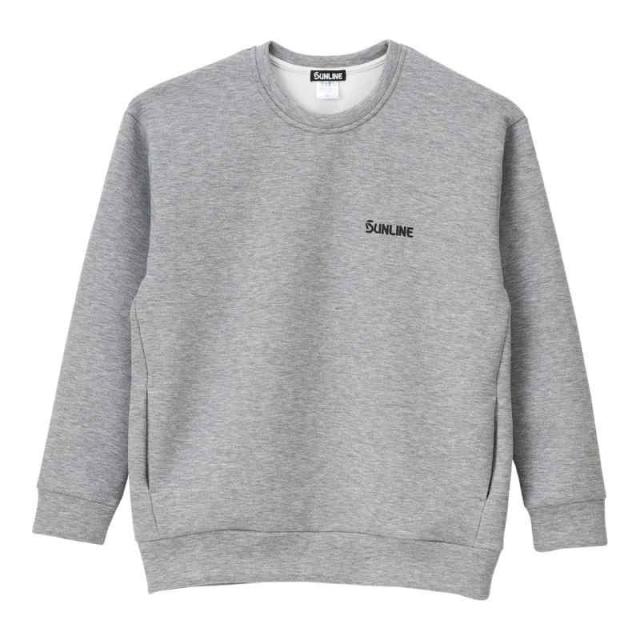 サンライン(SUNLINE) ダンボールニット クルーネックシャツ Lサイズ グレー SUW-15410