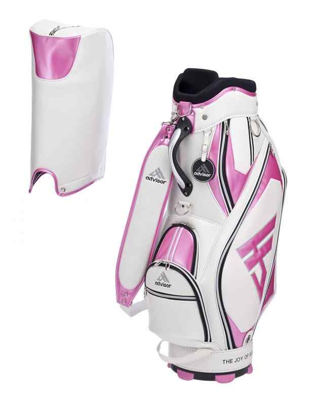 advisor(アドバイザー) ADB1201キャディーバッグ ADB1201WP ホワイト/ピンク