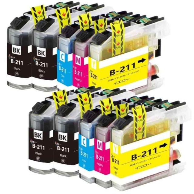 LC211 ブラザーbrother用互換インクカートリッジLC211-4PK 4色セット 対応機種：MFCシリーズJ997 907 837 737 J730 J830 J900DN ...