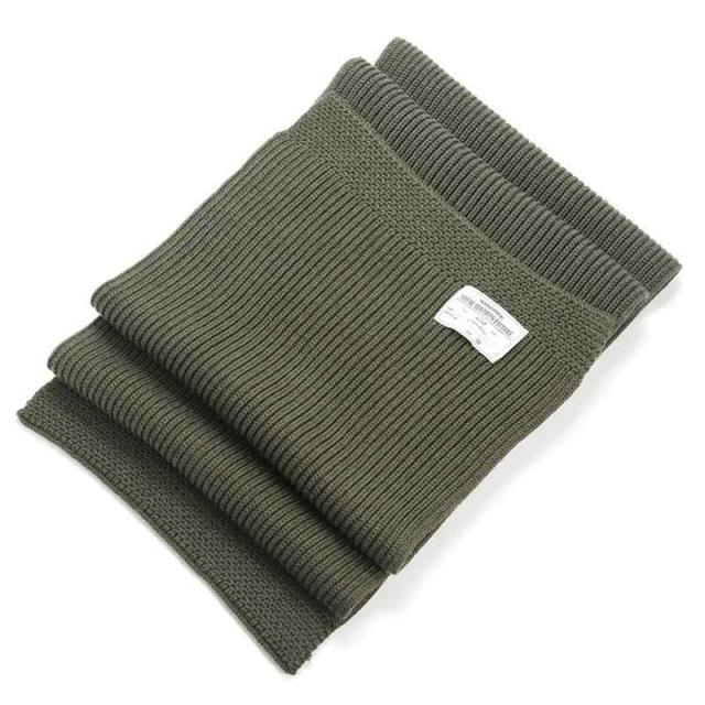 ツタエル ウール マフラー/スカーフ 男女兼用 防寒 ストール 秋冬 (グリーン)