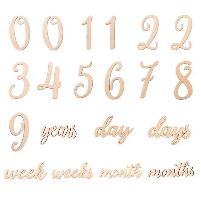 YFFSFDC 月齢フォト木製 レターバナー 20枚セットベビーマンスリーカッド ニューボーンフォト 記念日フォト 成長記録 出産祝い撮影用小道具 寝相アート 天然木製 再利用可能の通販はau ...
