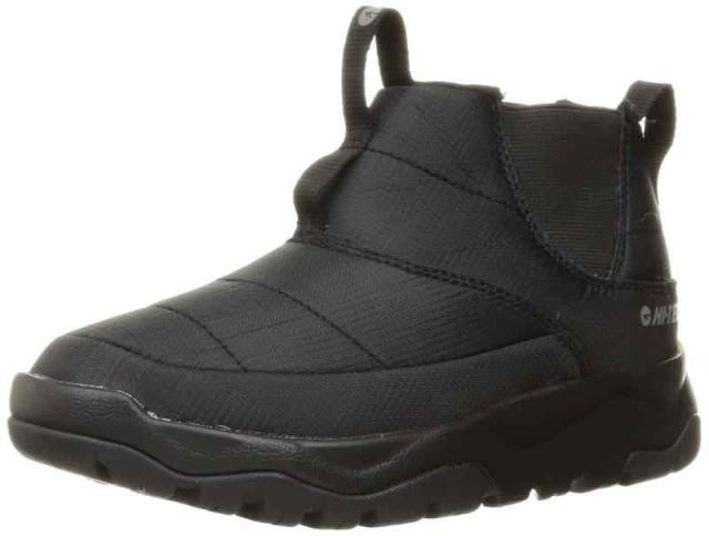 ハイテック アウトドアスニーカー HT CM011 ROVER PULL-ON WP 〔ローバープルオンWP〕 防水 保温 (ブラック, 22.0 cm E)