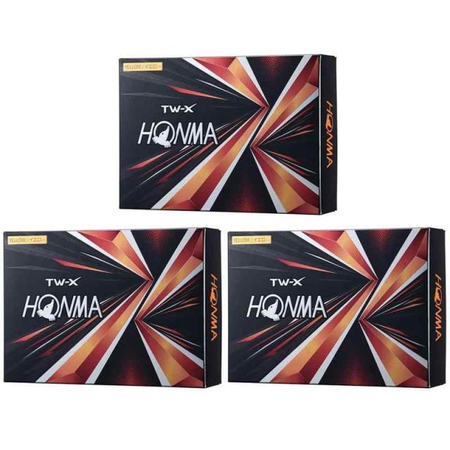 本間ゴルフ HONMA ボール TW-X ボール 2021年モデル 3ダースセット 3ダース(36個入り) (イー)