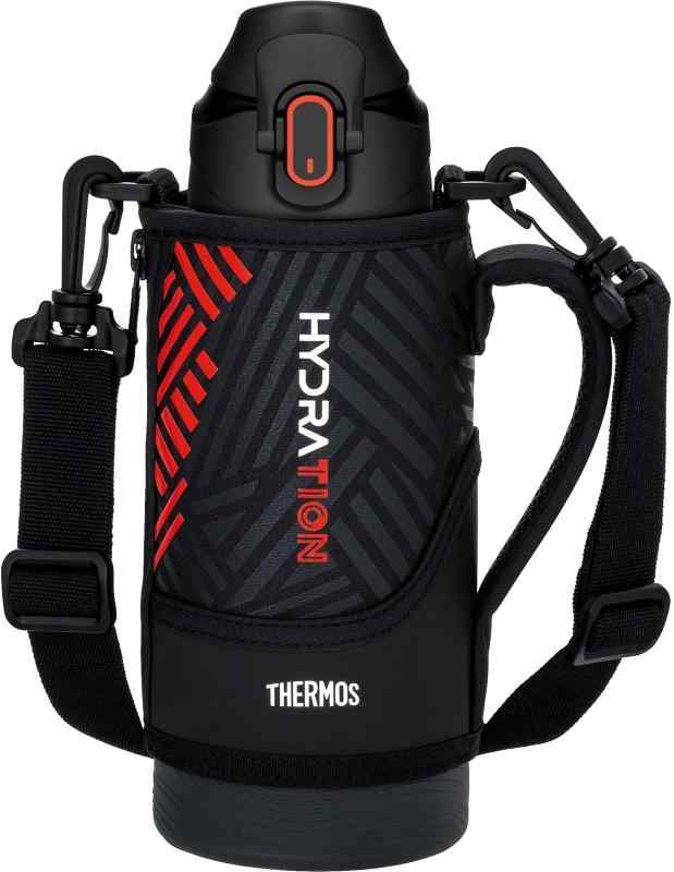 サーモス 水筒 断熱スポーツボトル 800ml ブラックオレンジ 保冷専用 子供用 ポーチ付き 肩に優しいストラップ FJS-800F BKORの通販はau PAY マーケット ...