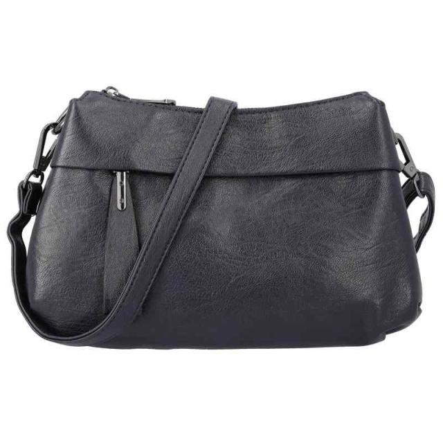 haroi 3way ショルダー ハンド レディース 斜めがけ 本革 やわらかい 羊革 小さめ 軽量 大容量 ミニショルダー カジュアル 通勤 (ネイビー)