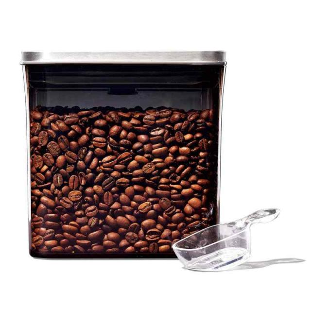 OXO 保存容器 密閉 1.4L ステンレス コーヒー&ティー ポップコンテナ UVカット レクタングル ショート スクープ付きの通販はau PAY マーケット - EMASHOP | au ...