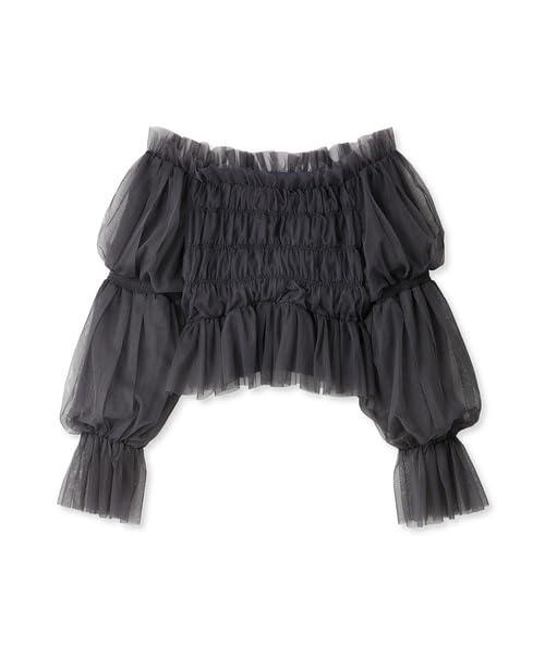 [スナイデル] Sustainaチュールクロップドブラウス SWFB234160 レディース DNVY