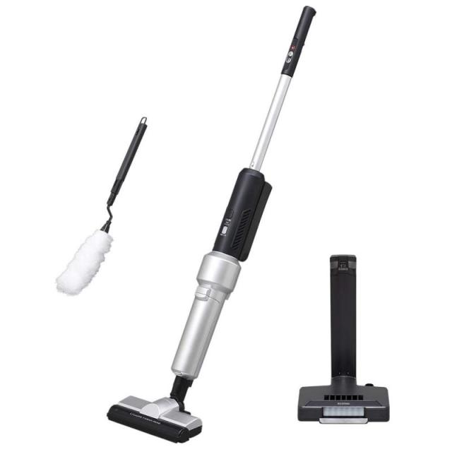 アイリスオーヤマ 掃除機 コードレス スティッククリーナー 紙パック 軽量 サイクロンパワーヘッド ちょい置き (1)スタンダードモデル)