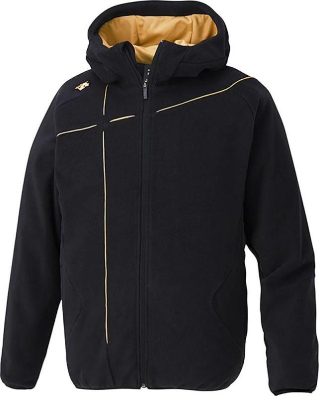 DESCENTE(デサント) 野球 フリース パーカー フリースジャケット DBX-2660C メンズ (BKSG, S)