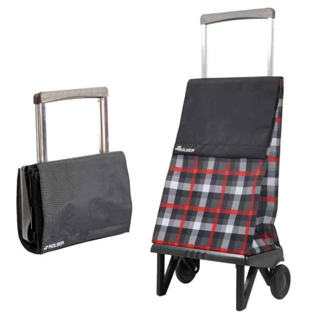 ロルサー(Rolser) 折りたたみショッピングカート PLEGAMATIC(プレガマティック) (スコティッシュ レッド)