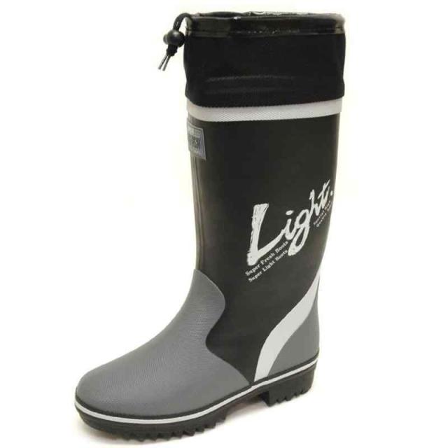 [ダイイチゴム] 長靴 第一ゴム 北海道 防寒長靴 金剛砂配合 ライトアップ K8 日本製 クロ メンズ (24.5cm)