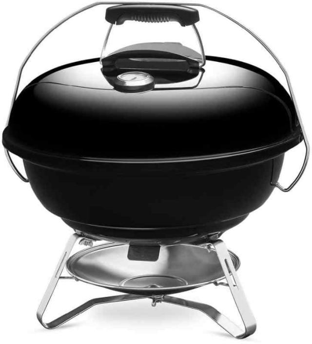 ウェーバー(Weber) バーベキュー コンロ 直径47cm ジャンボジョー キャンプ 焚火台 6-8人用【日本正規品10年】温度計付き 1211308 黒 47cm (温度計付/2020年版Newモデル)