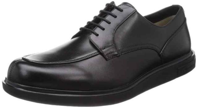 [ワールドマーチ] ビジネスシューズ 晴雨兼用 防水 本革 4E 24.5~28cm ジェントリー GE202 メンズ ブラック 24.5 cm